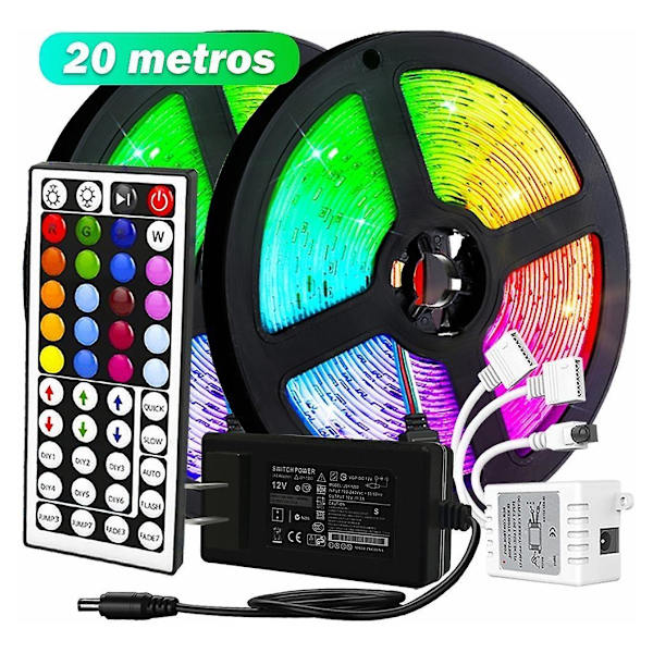 Led Lights 20m Led Strips For Room And Tv Control 44 Key | Fyndiq