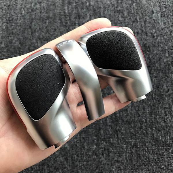 Krom Matt Med Läder Skiftknopp Växel Cover DSG Emblem För VW Golf 6 7 R ...