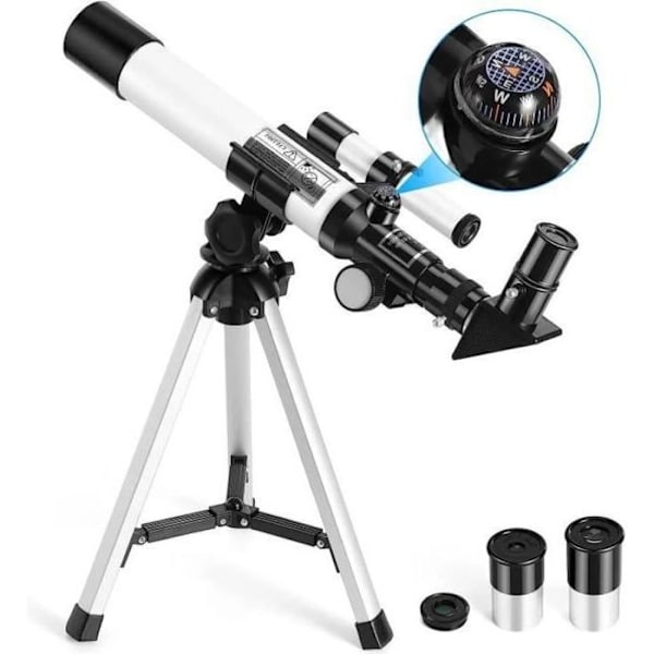 Barn Teleskop - Portabelt Astronomiskt Teleskop med Kompass och ...