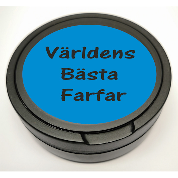 Snusdosa Svart Dubbellock Världens Bästa Farfar Blå af76 | Fyndiq