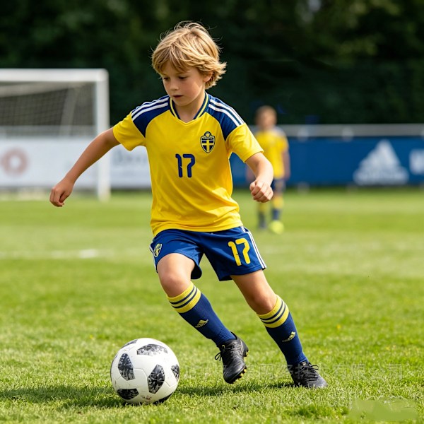 2026 Fotbolls-VM Sverige Landslag #11 Elanga Hemmamatch Fotbollströja 3 ...
