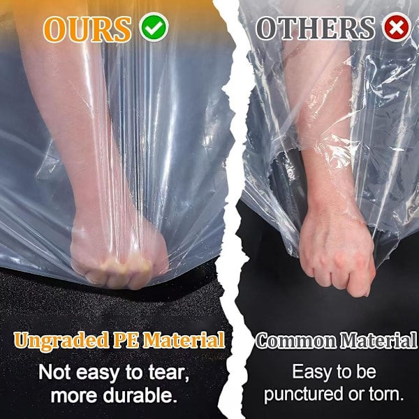 Presenning - Transparent - för utomhusbruk - 3m x 5m - Öljetter 10 mm ...