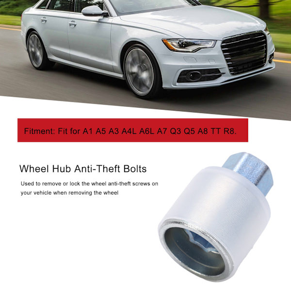 XModel Bildäck Stöldskydd Skruv Bolt Demonteringsverktyg Passar för A1 A5 A3 A4L A6L A7 Q3 Q5 A8 ...