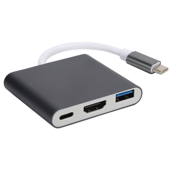 USB C-adapter 3.1 3-i-1-hub-omvandlare docka High Definition Multimedia ...