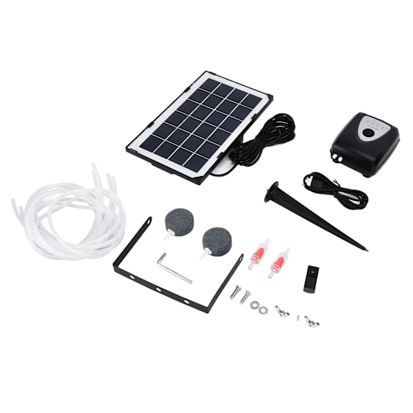 Solcellsdriven syrepump med lågtrycksjordkontakt, luftningspump med ...