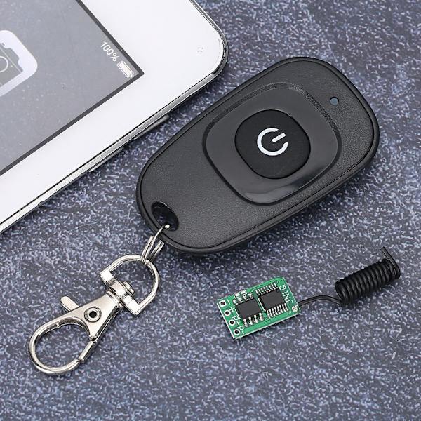 Mini langaton kytkin 3.7V 6V 9V 12V Kaukosäädinrele Ohjain Virta ...