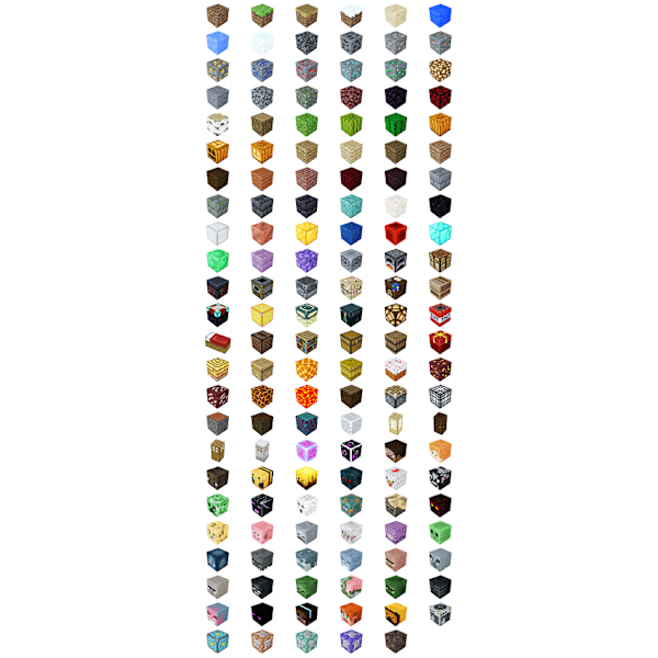 Minecraft byggklossar, inklusive 108 st sexsidiga magnetiska leksaker ...