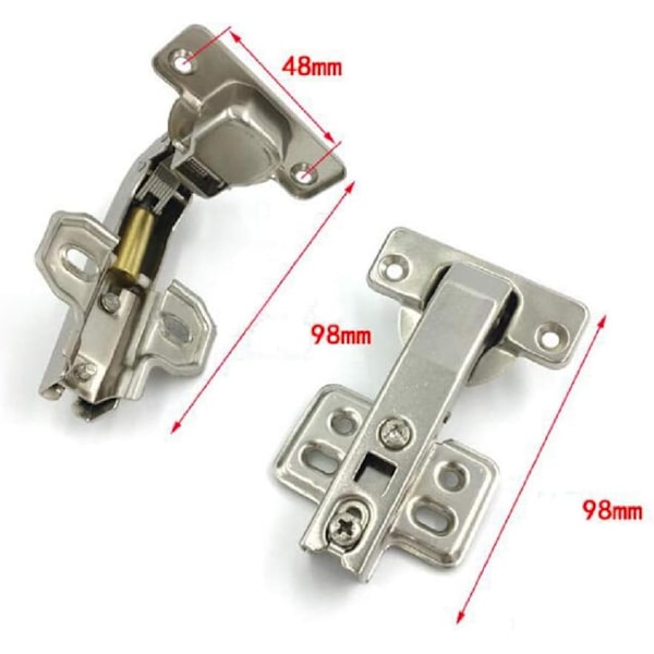 [2 stk] Skap Hengsel 180 Graders Hengsel 90 Graders Hengsel Soft Close ...