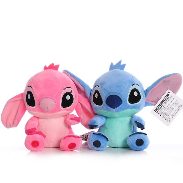 Tecknad Blå Rosa Stitch Plyschdockor Anime Leksaker Lilo Och Stitch ...