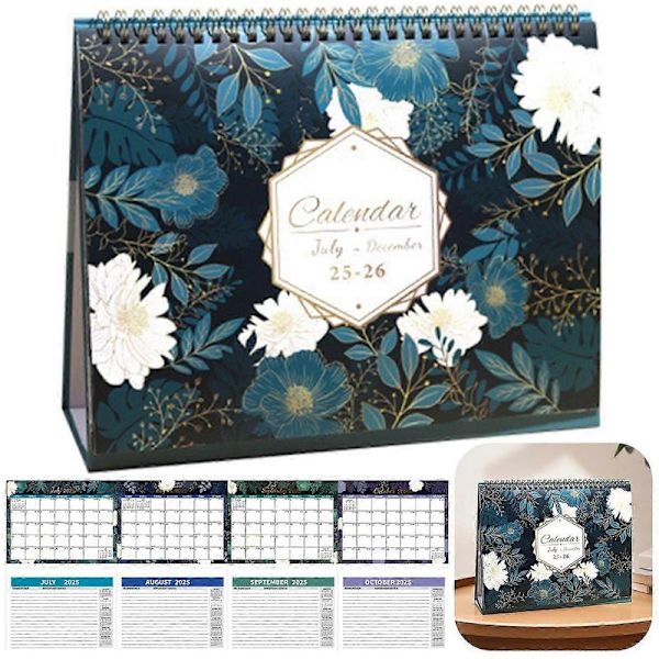 Bordkalender 2025-2026 Kalender løber fra juli 2025 til december 2026 A ...